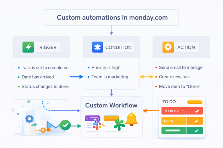 How to Create Custom Automations in monday.com - Solution for Guru